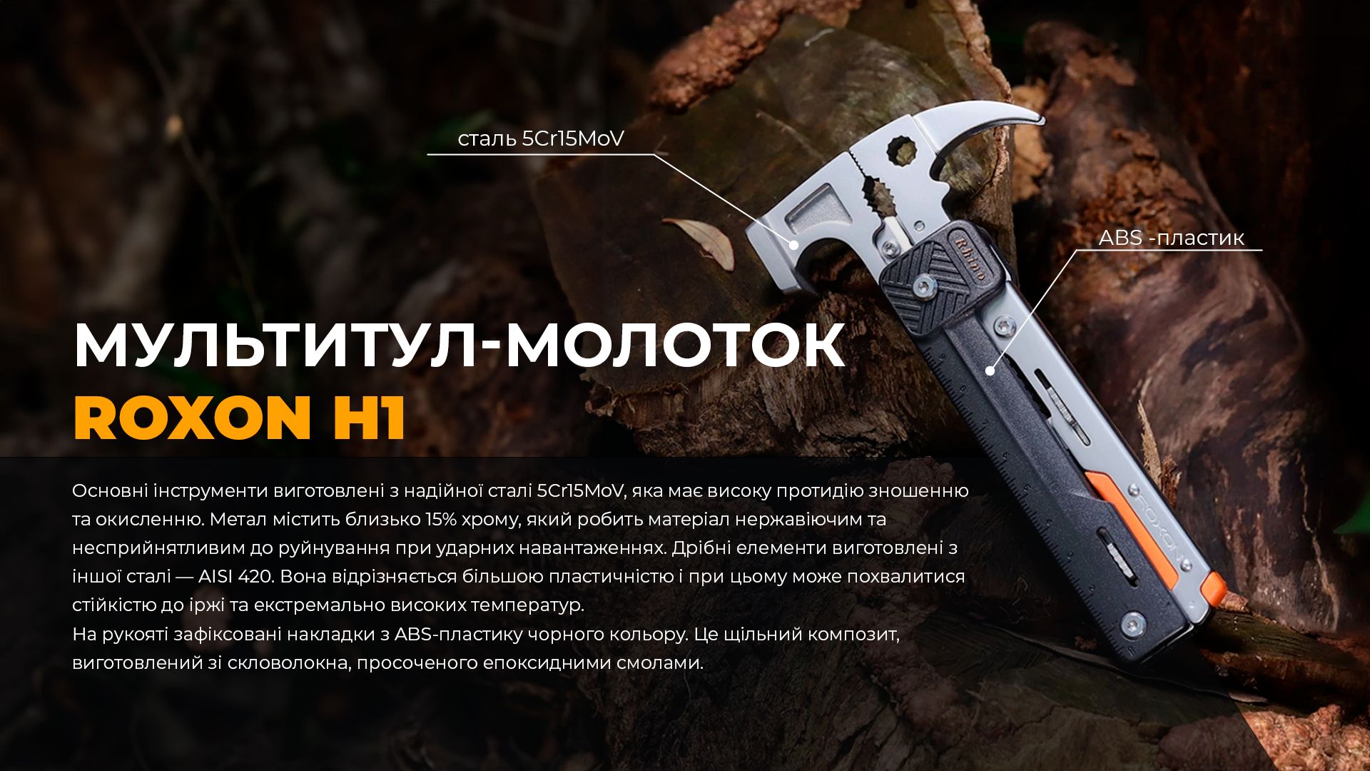 Мультитул-молоток Roxon H1, чорний в Україні - Купити у офіційного ...